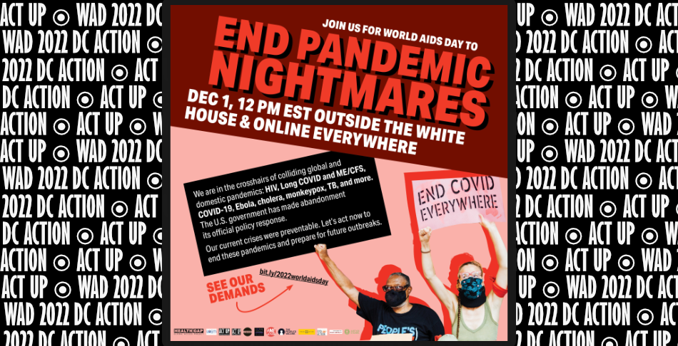 Join ACT UP NY in D.C. on Dec. 1, World AIDS DAY, to Demand | ACT UP NY